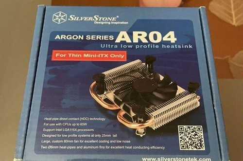 Новый CPU cooler silverstone argon series AR04