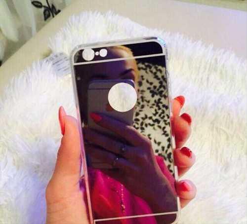 Зеркальный силиконовый чехол iPhone 6 Plus/6+ s