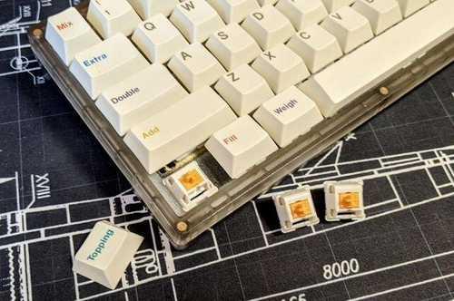 Кастомная клавиатура KBD67 Lite с Glorious Panda