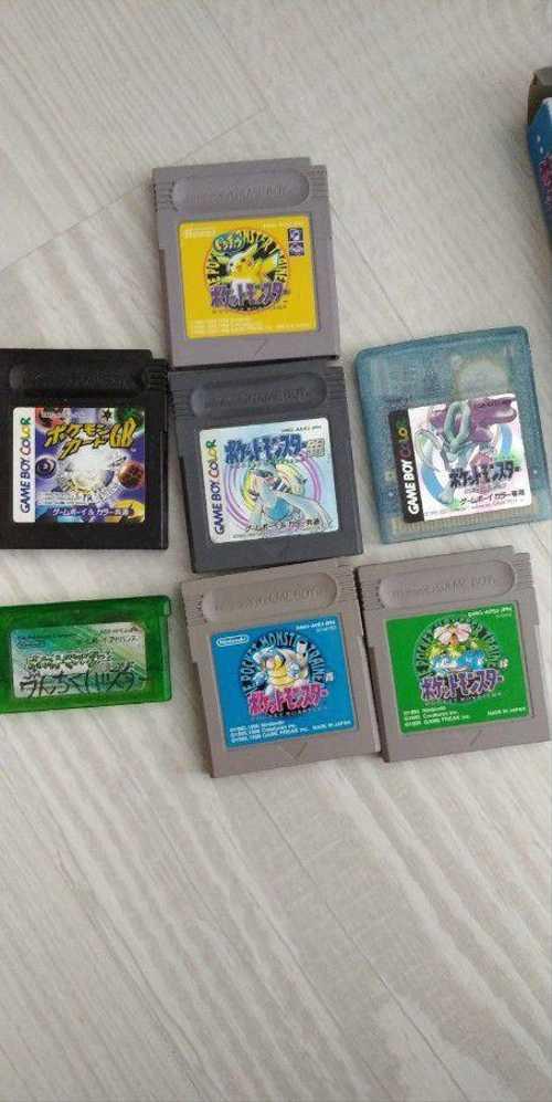 Картриджи Gameboy pokemon