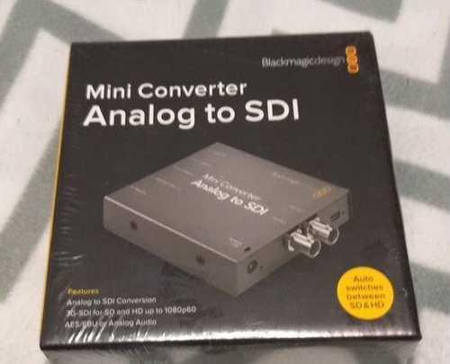 Blackmagic Mini Converter - Analog to SDI 2 новый