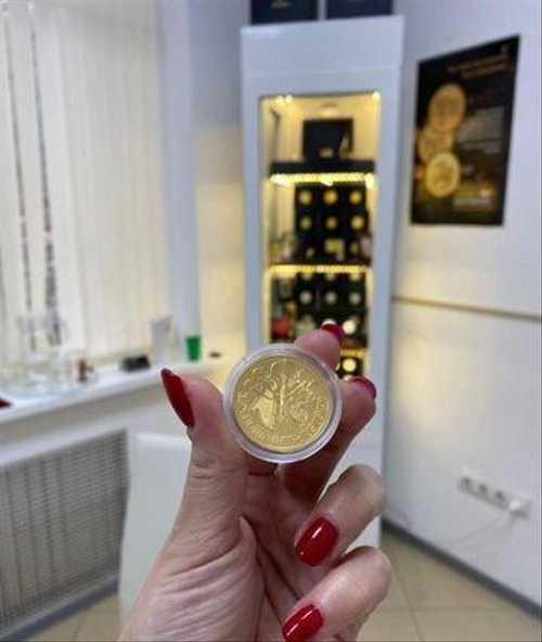Золотая монета венский фил 7,78