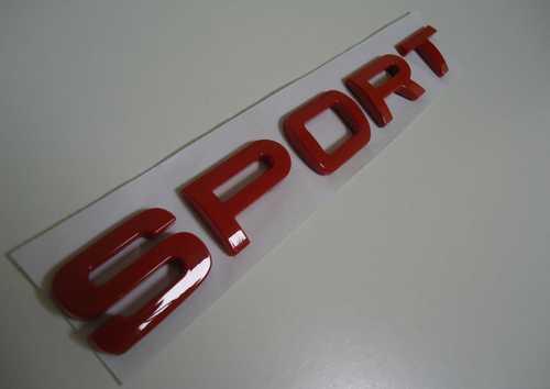 Range Rover Sport red буквы спорт красные Land hse