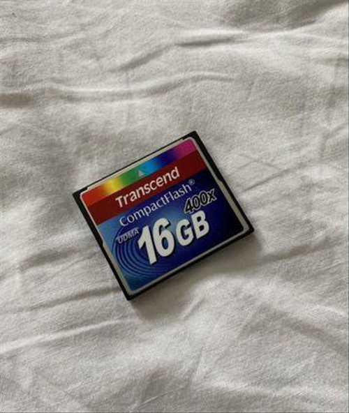 Карта памяти transcend compactflash 16gb