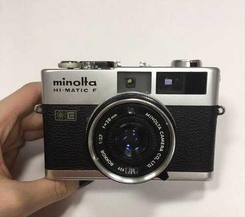 Плёночный фотоаппарат Minolta Hi-Matic F
