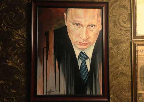 Путин. Портрет. Холст. Масло