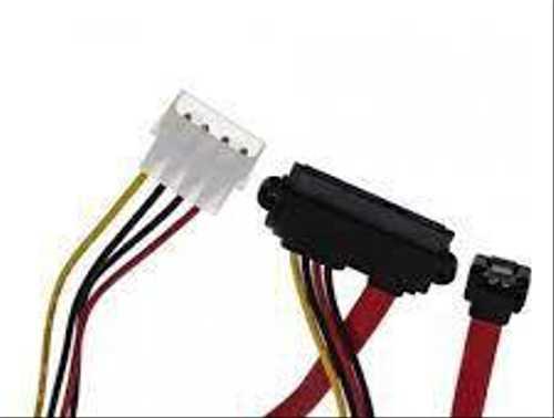 Переходникb Molex+SATA/SATA, 15pin+7pin новые