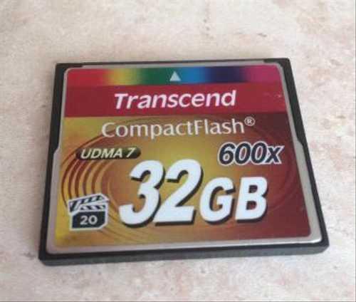 Карта памяти transcend CompactFlash 32GB (600X) TS