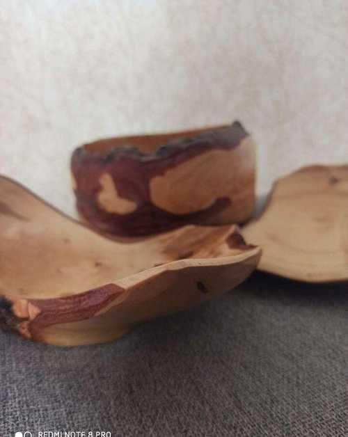 Деревянная чаша ваза тарелки из капа березы