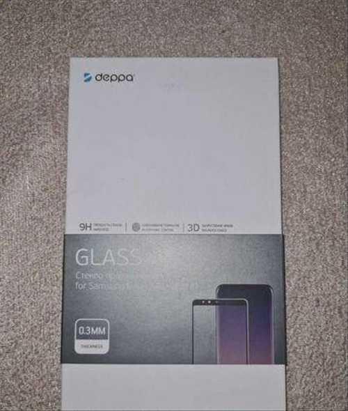 Защитное стекло 3D на Samsung Galaxy A8+ (2018)