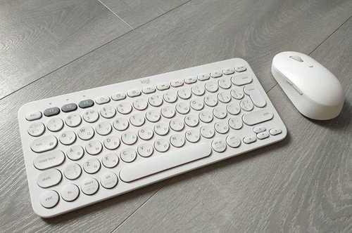 Клавиатура Logitech + мышь Xiaomi для Apple и PC