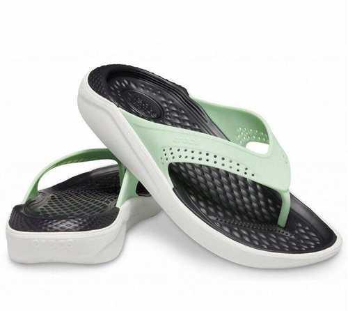 Crocs новые шлёпанцы LiteRide Neo Mint 36/37