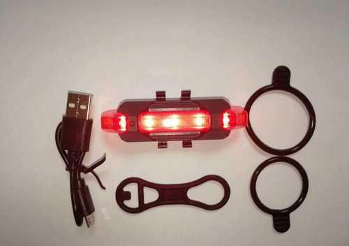 Фонарь велосипедный задний Briviga USB