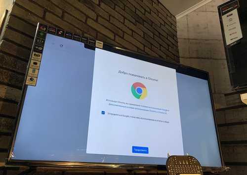 Быстрый Смарт тв 110 см, HDR, 4K Ultra+ клавиатура