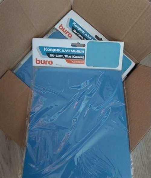 Коврик для мыши buro BU-cloth, синий (25 шт)