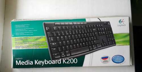 Клавиатура Logitech Media keyboard K200 USB новая