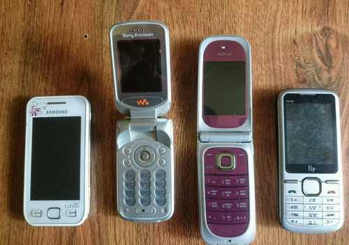 Телефоны samsung, Sony Ericsson, Nokia, FLY