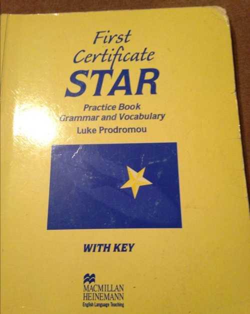 First certificate. star. Practice book