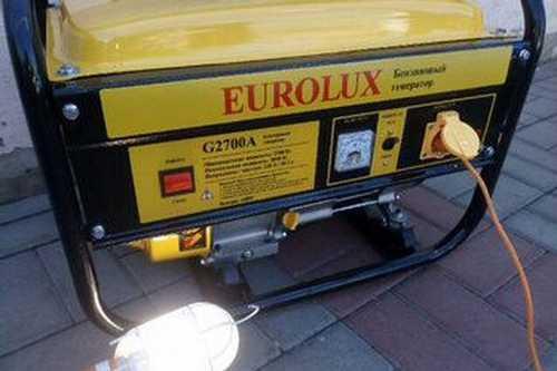 Генератор бензиновый 2,2 кВт Eurolux G2700A
