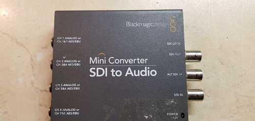Blackmagic mini converter SDI to audio