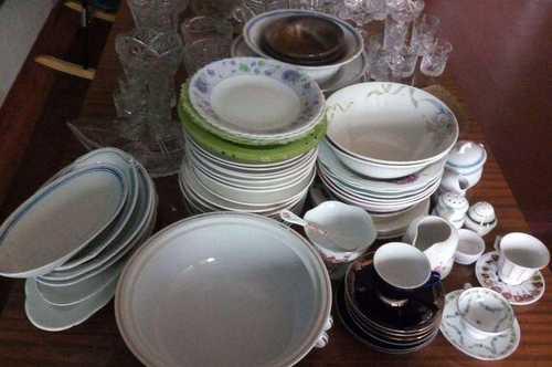 Посуда, тарелки, чашки, блюдце, саланки и т.д
