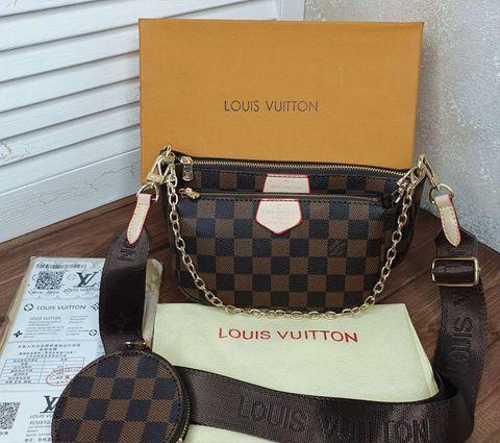 Сумка новая louis vuitton multi pochette 3в1