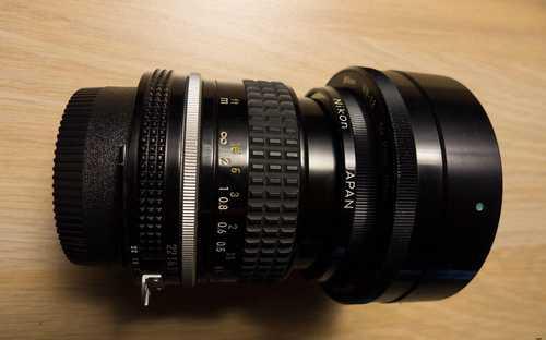 Nikon 35 2,8 Ais + бленда-PL-фильтр Nikon HN-12