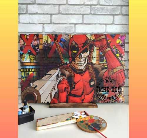 Картина Дэдпул, Deadpool, marvel, марвел