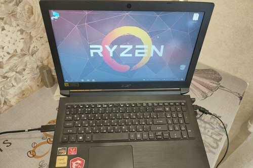 Ноутбук Ryzen 3 (ssd 120/hdd 1тб/озу 8 гб)