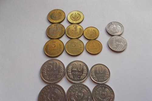 Авито монеты краснодарский. Монеты Узбекистана 2022. Монеты Узбекистана разновидности. 1 Тийин.