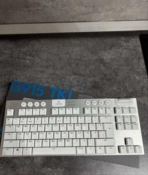 Клавиатура logitech g915 tkl, серебристый