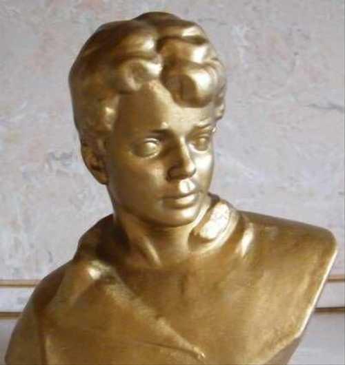 Бюст Сергея Есенина. Металл. СССР, 1960-67 гг