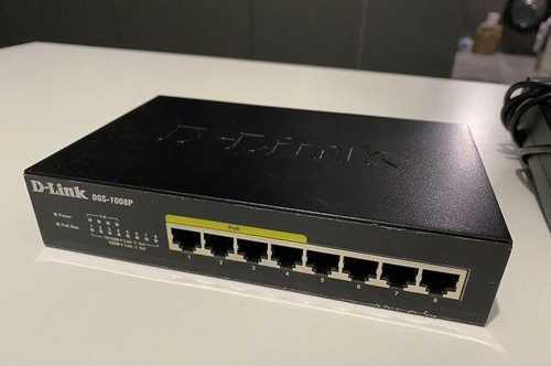 Poe свитч D-Link DGS-1008P коммутатор