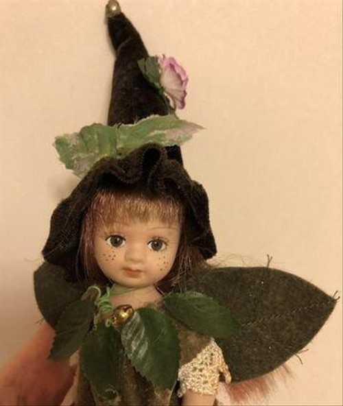 Фарфоровая кукла-лесной эльф