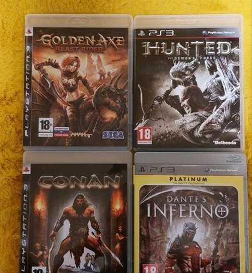 Golden axe,Hunted,Conan,Dante's inferno для ps3