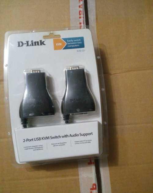 Двухпортовый переключатель D-Link KVM-221