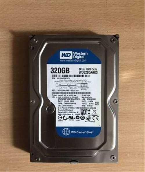 Жесткий диск HDD WD 3,5” 320Gb 7200 rpm бу