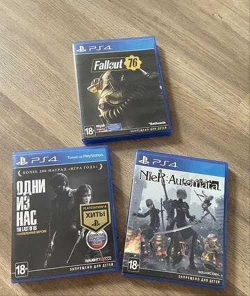 Nier automata ps4, fallout 76 ps4, одни из нас ps4