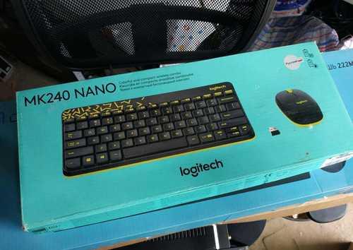 Беспроводная клавиатура+мышь Logitech MK240 Nano