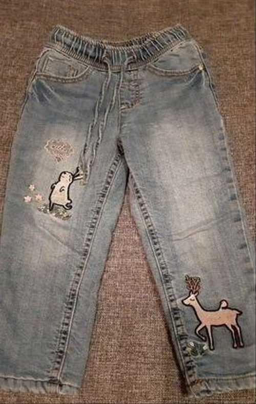 Утепленные джинсы на флисе 92 - 98 размер