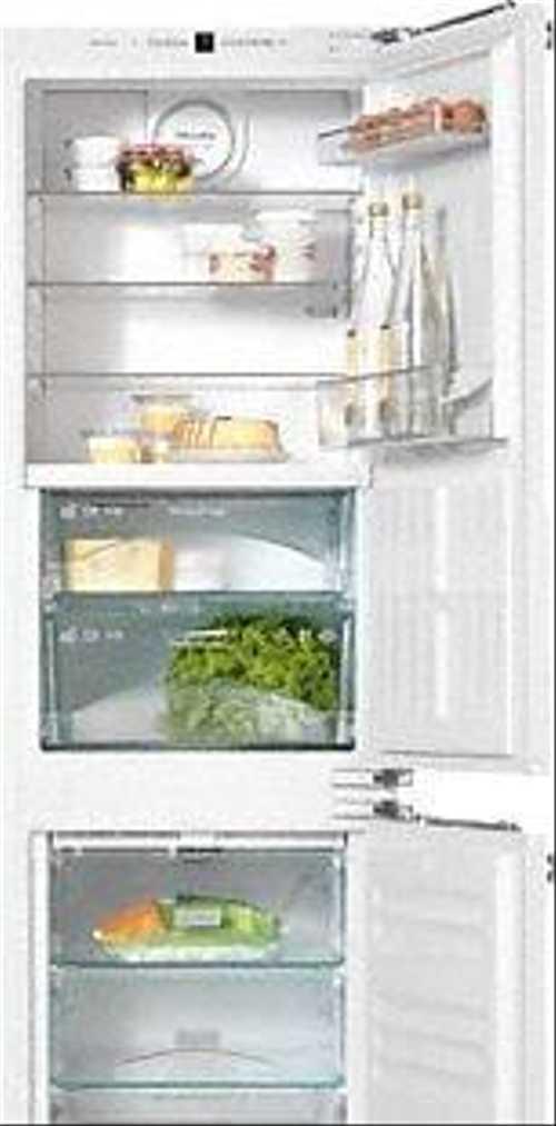Встраиваемый двухкамерный холодильник Miele KFN 37