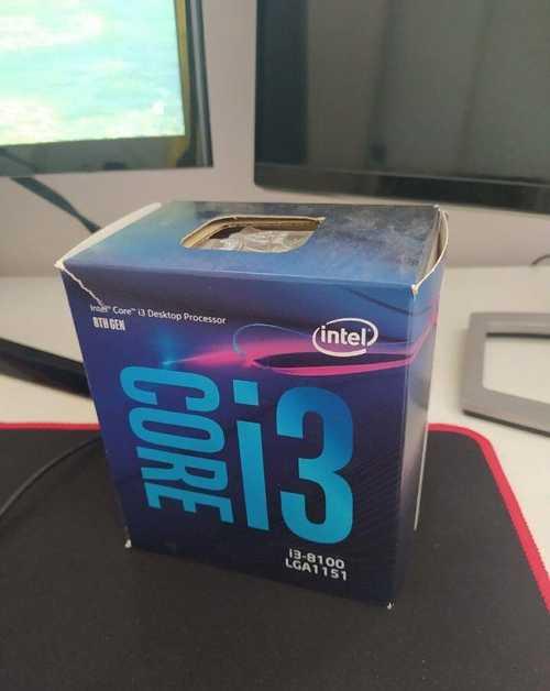 Intel core I3 8100 на гарантии + кулер I250PWM