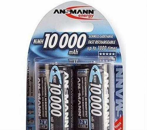 Продам аккумуляторы Ansmann D HR20 10 000mAh