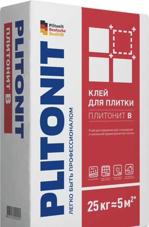 Плиточный клей плитонит в (25кг)