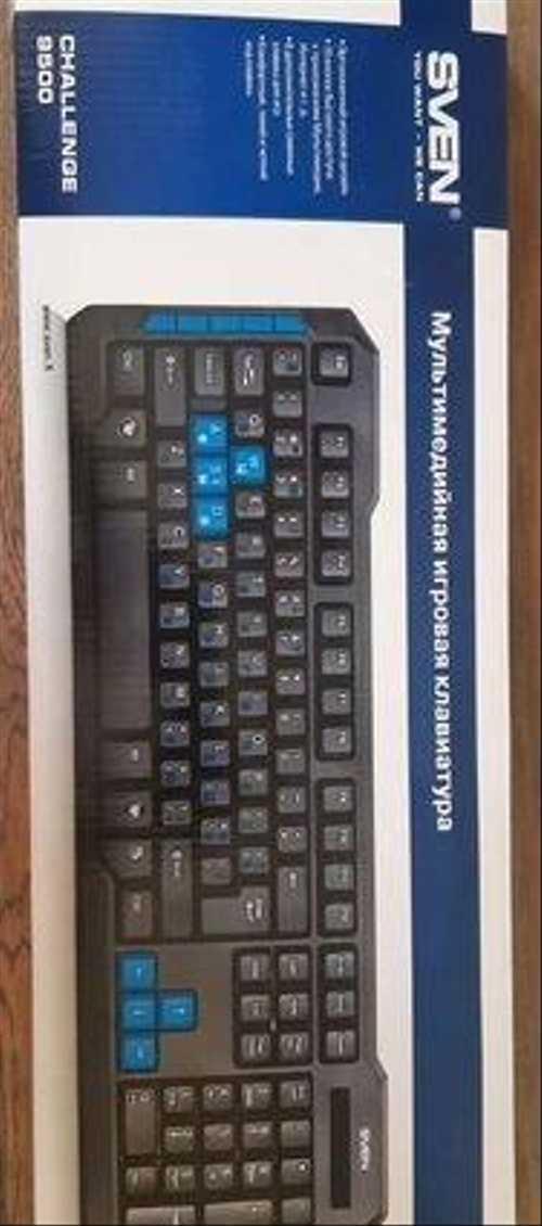 Мультимедийная игровая клавиатура sven 9500