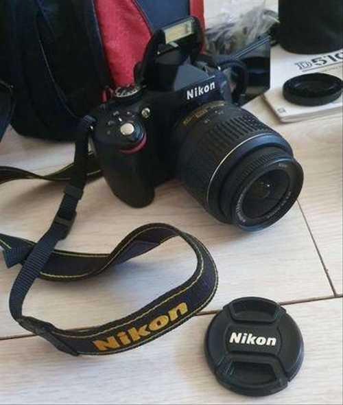 Зеркальный фотоаппарат Nikon D5100+2 объектива+сум
