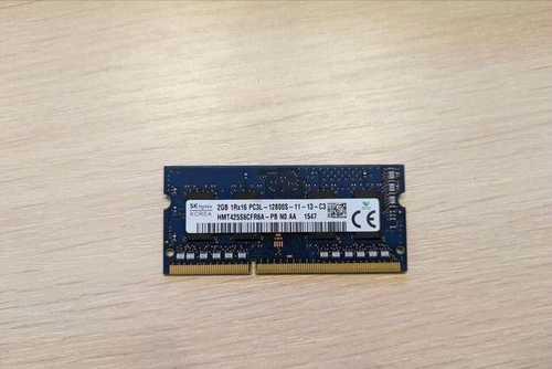 SK Hynix DDR3L - 2GB 1Rx16 PC3L-12800S-11-13-C3