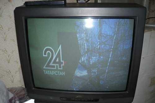 Телевизор JVC -21 + видик sharp + шнур «тюльпан»