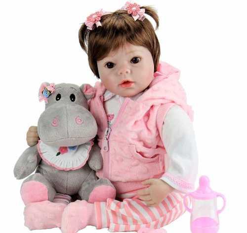 Кукла Aori Reborn Baby Doll Pink cow