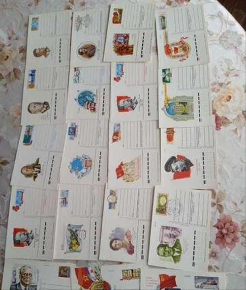 Новые советские Карточки открытки конверты